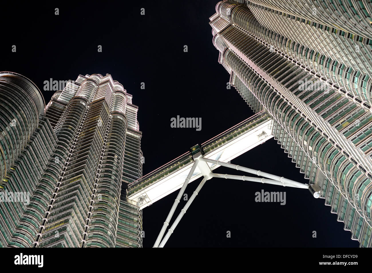 Petronas Twin Towers by night Stock Photo - Alamy
