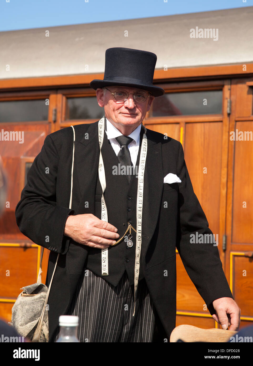 Undertaker at Sheringham 1940's weekend festival Stock Photo - Alamy
