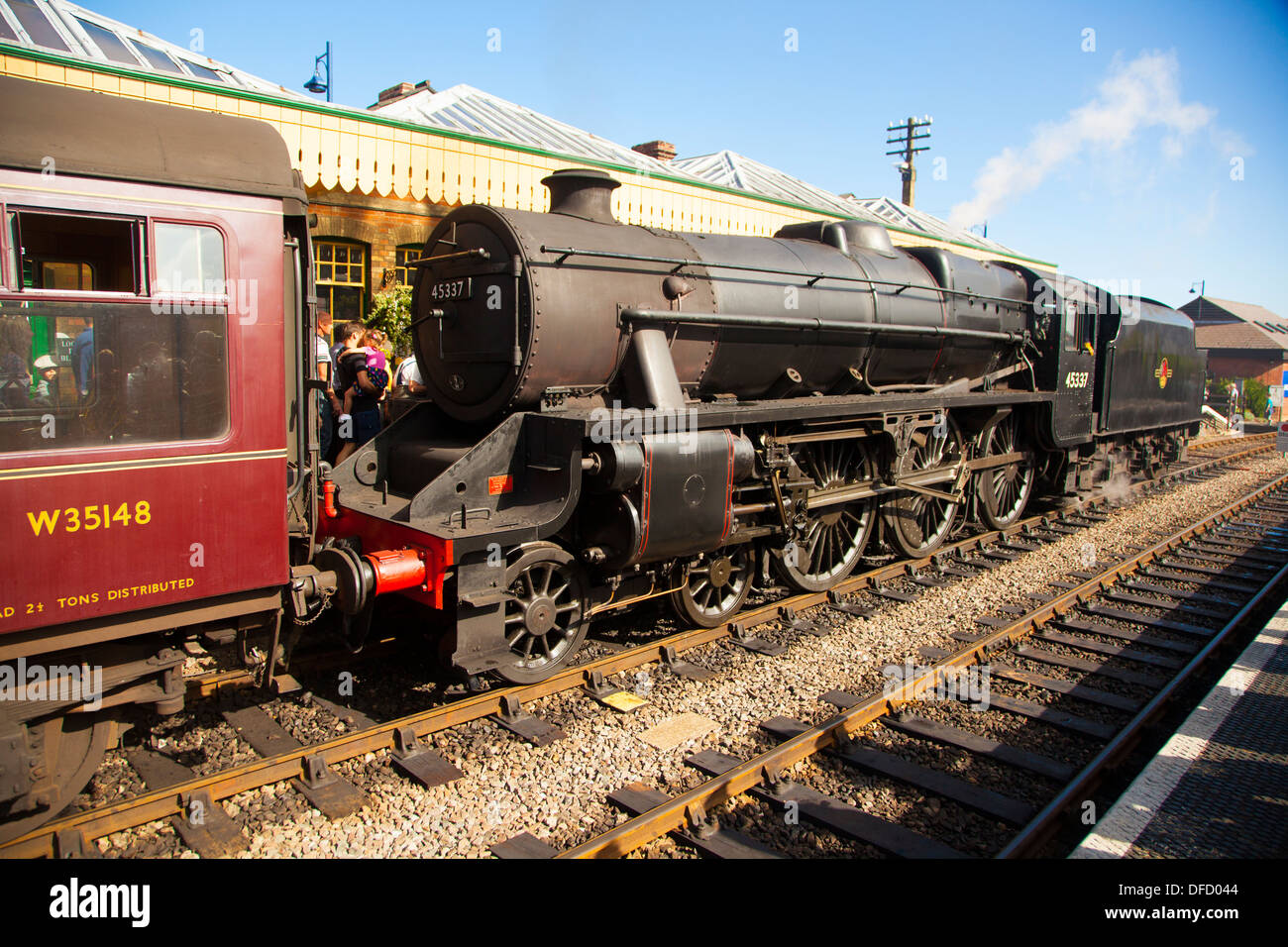 Steam engine at Sheringham Norfolk UK Stock Photo - Alamy