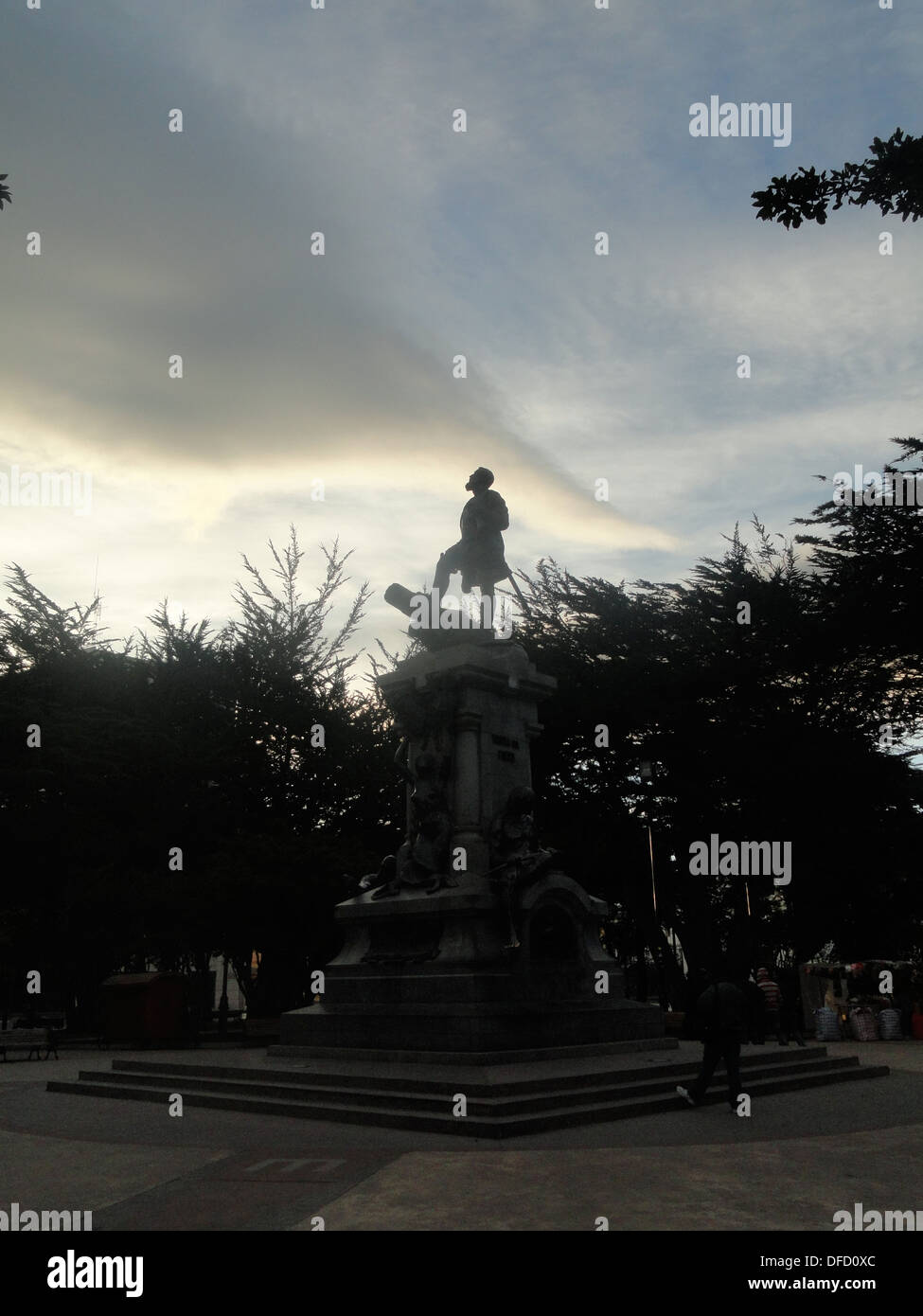 Statue to the Portuguese explorer Ferdinand Magellan, in the main ...