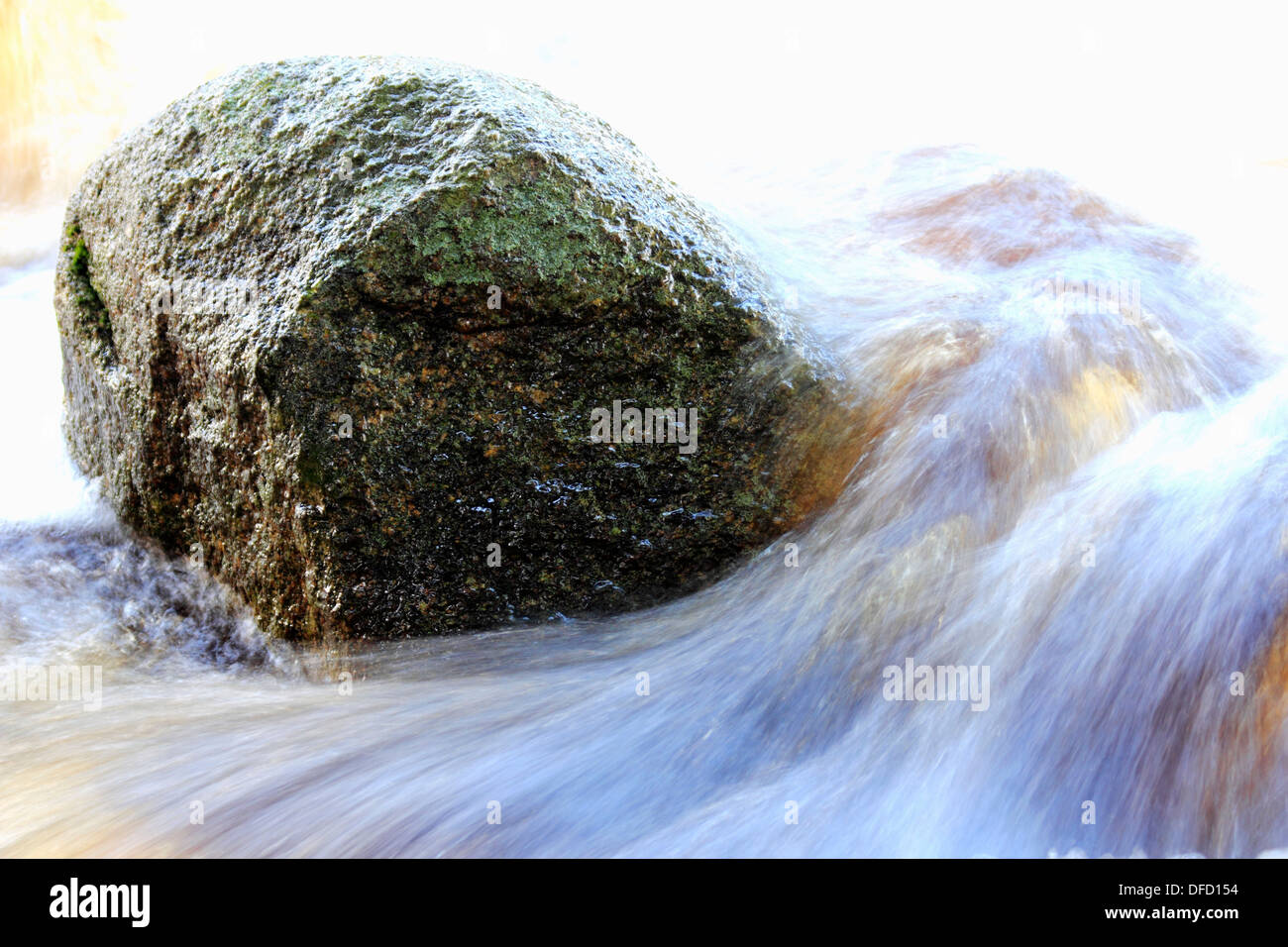 Water Swirling Around Rocks