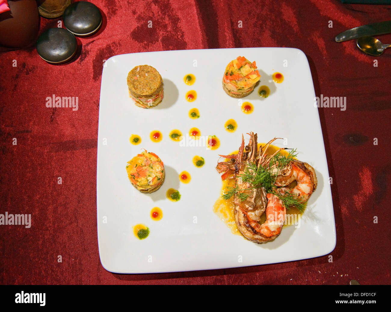 gourmet prawns served in Hanoi, Vietnam Stock Photo - Alamy