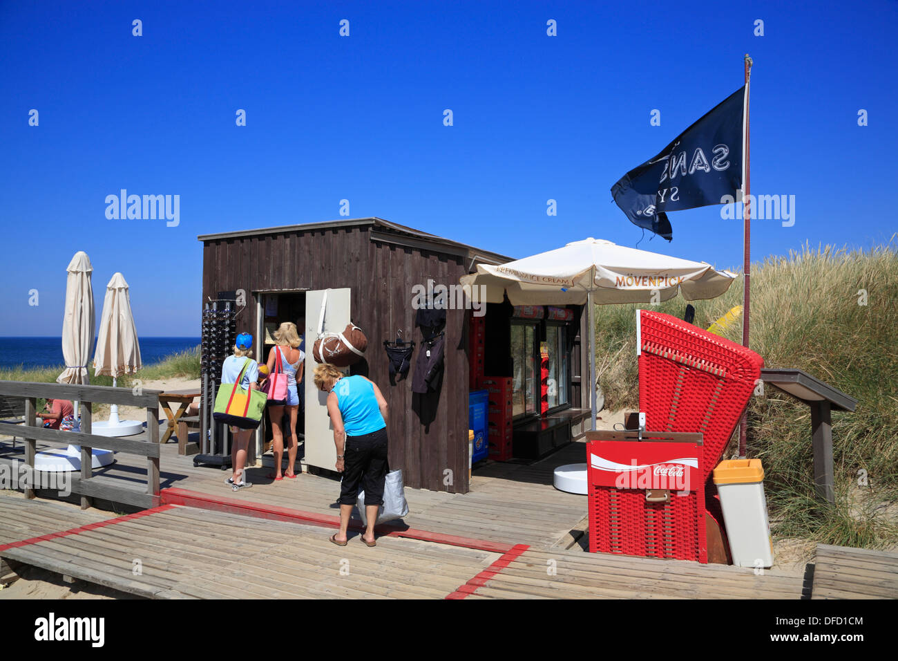 Way to the beach at Restaurant SANSIBAR near Rantum, Sylt Island ...