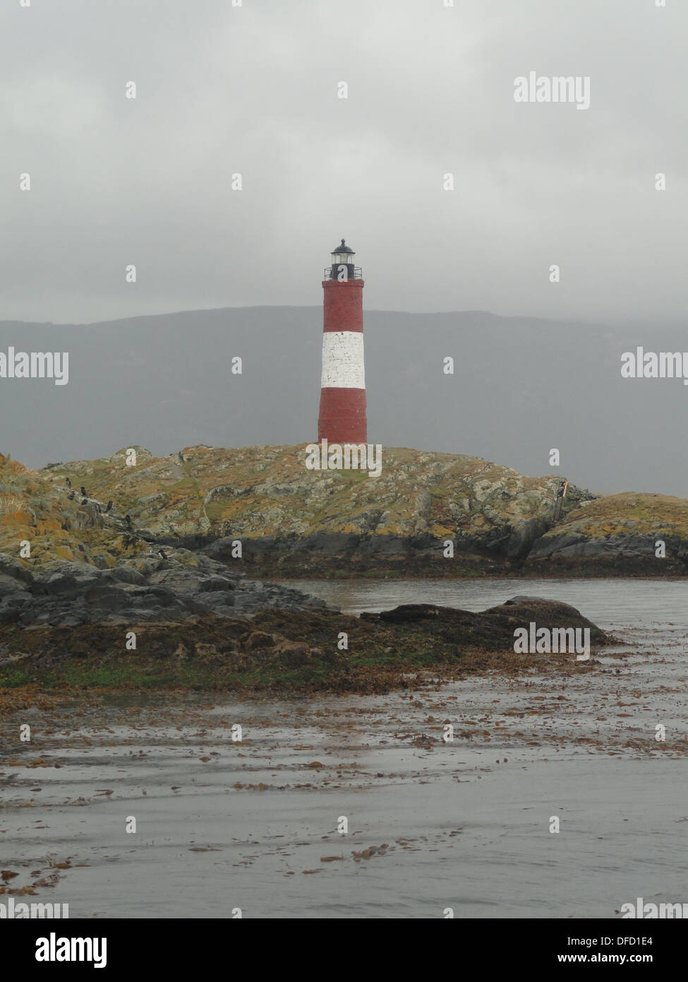 Les Eclaireurs Lighthouse in the Beagle Channel near Ushuaia, Tierra ...