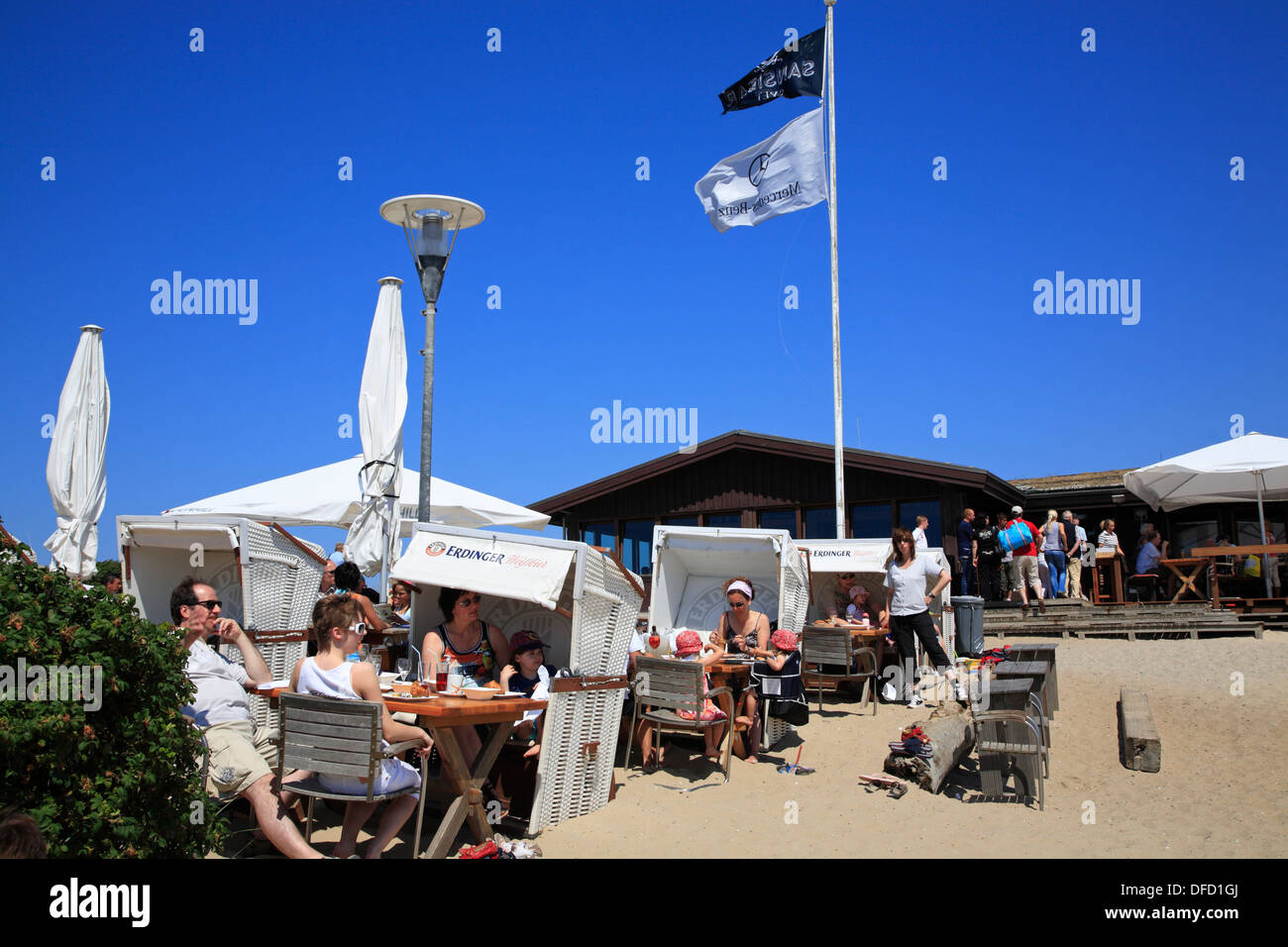 Beach Restaurant SANSIBAR near Rantum, Sylt Island, Schleswig-Holstein ...