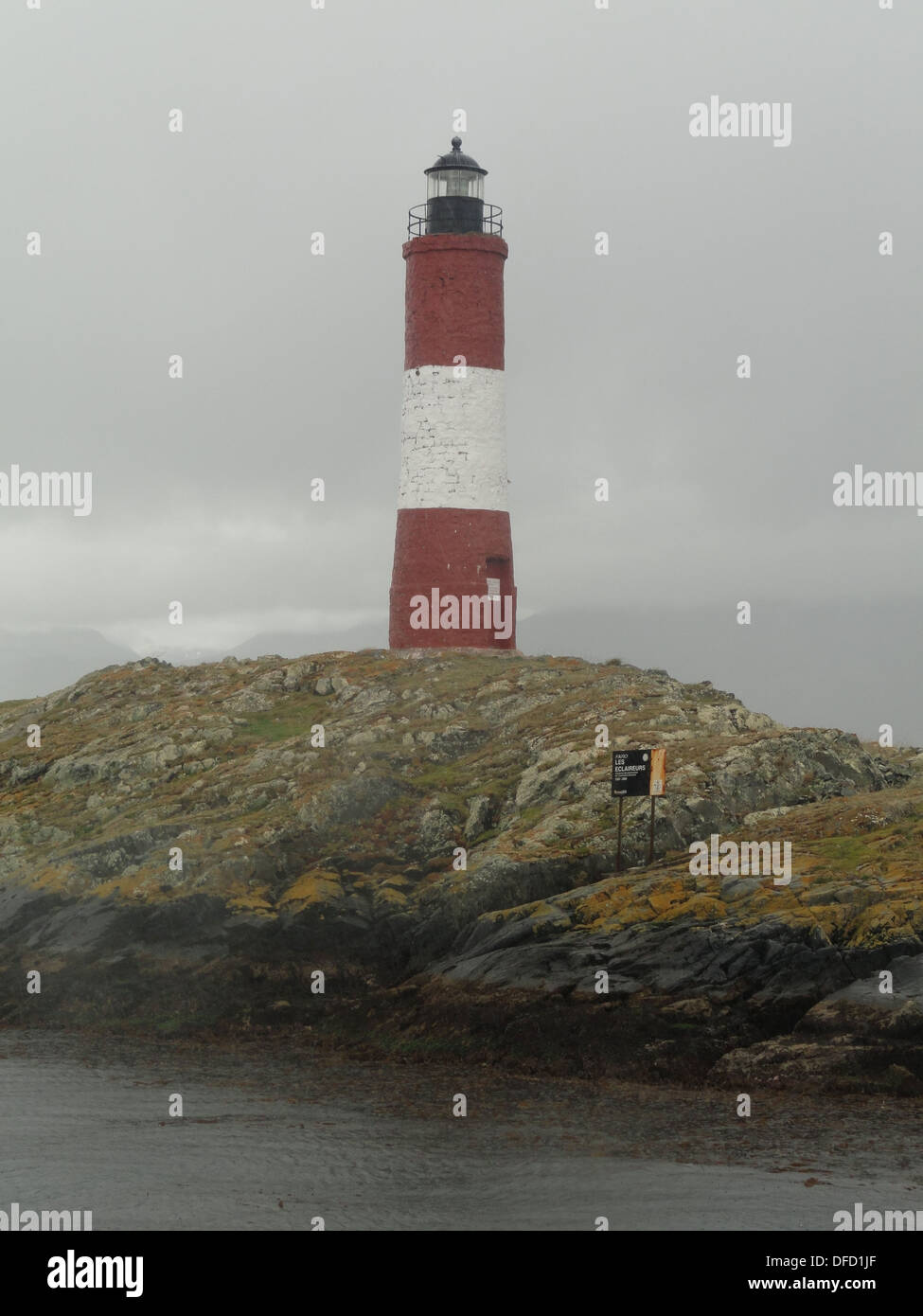 Les Eclaireurs Lighthouse in the Beagle Channel near Ushuaia, Tierra ...