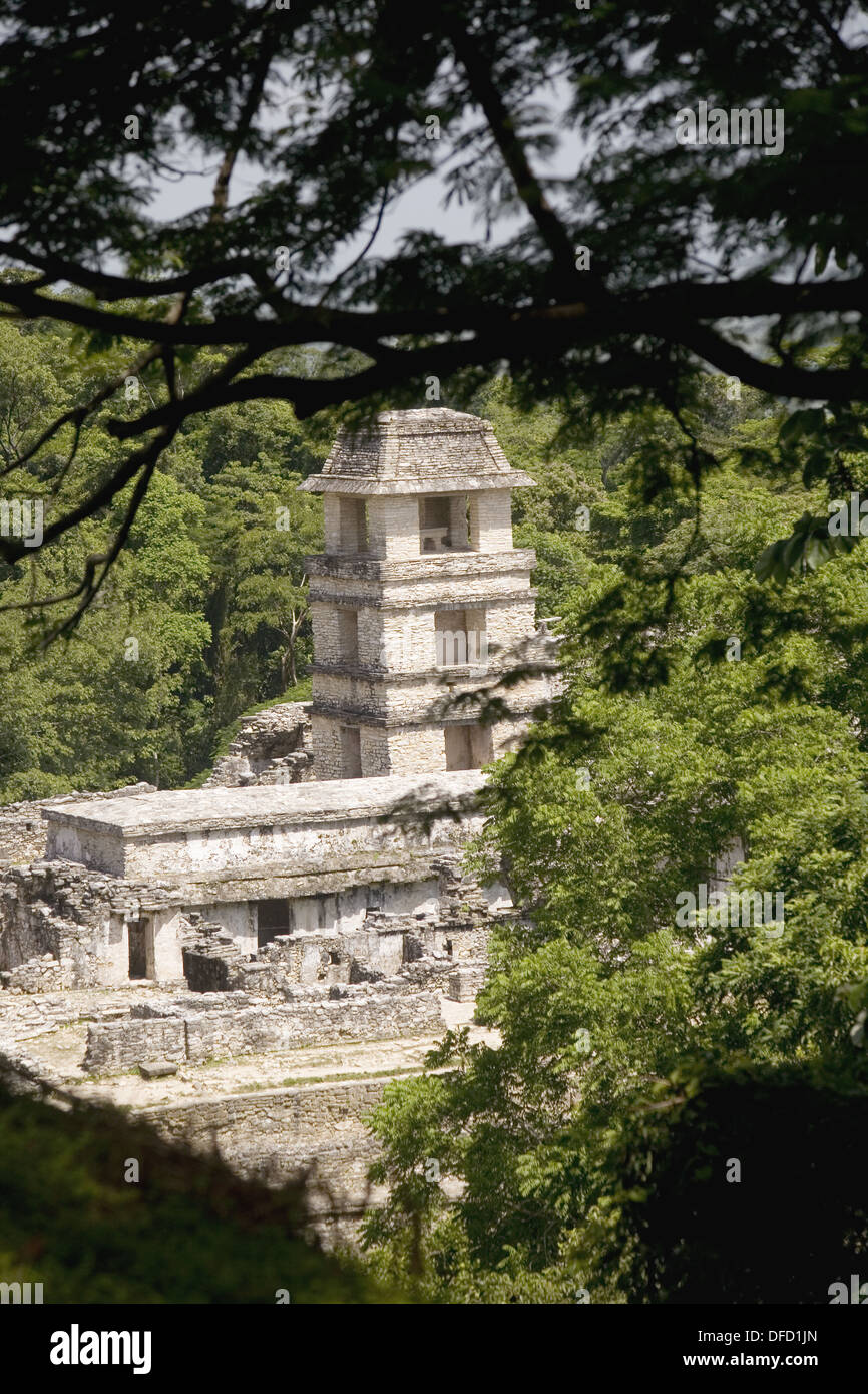 Palenque mayan ruins aerial view hi-res stock photography and images ...