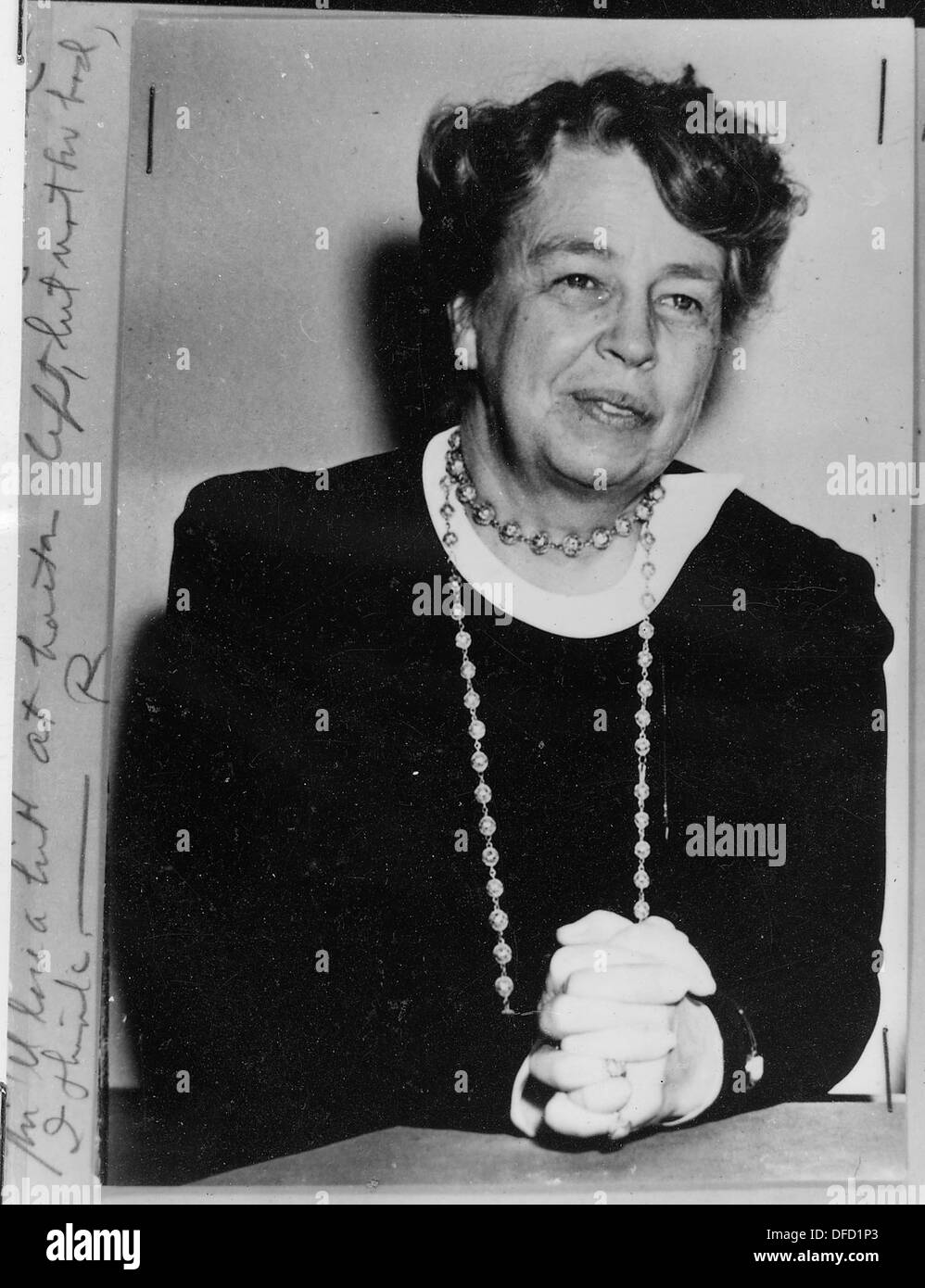 This image shows Eleanor Roosevelt, former First Lady of the United ...