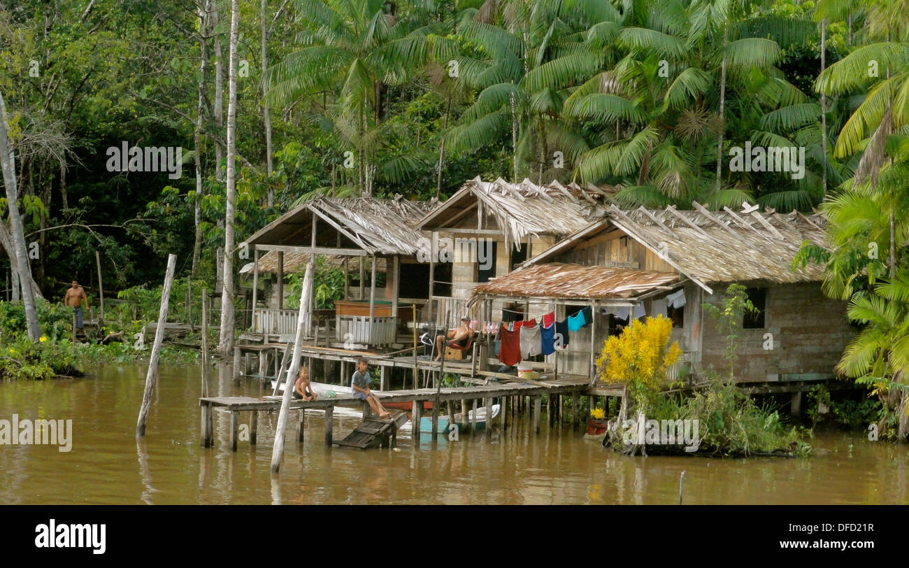 Life on the Amazon river, close to Belem, Para, Brazil Stock Photo - Alamy