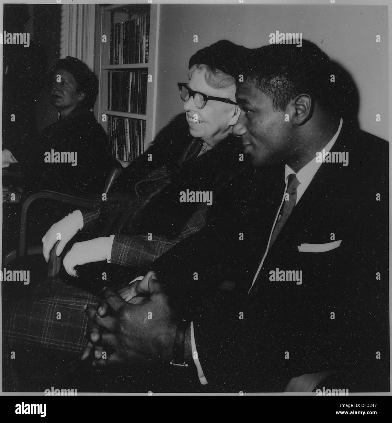 Eleanor Roosevelt, former First Lady, and Floyd Patterson, a boxing ...