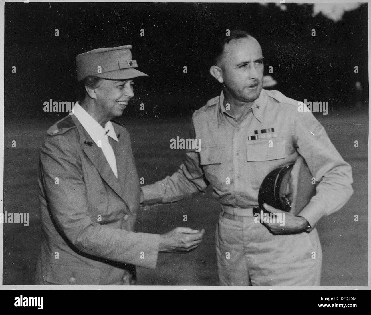 Eleanor roosevelt and general johnson in efate hi-res stock photography ...