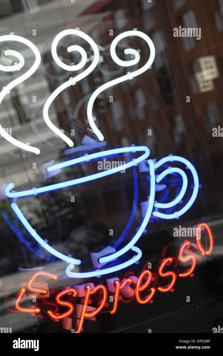 Coffee espresso neon sign hi-res stock photography and images - Alamy
