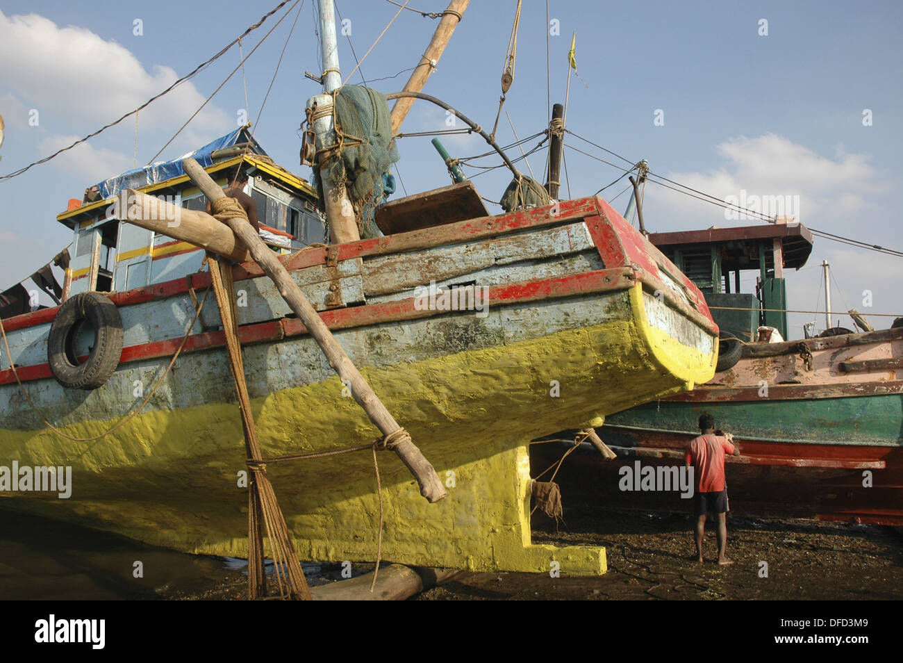 Chapora harbour goa india hi-res stock photography and images - Alamy