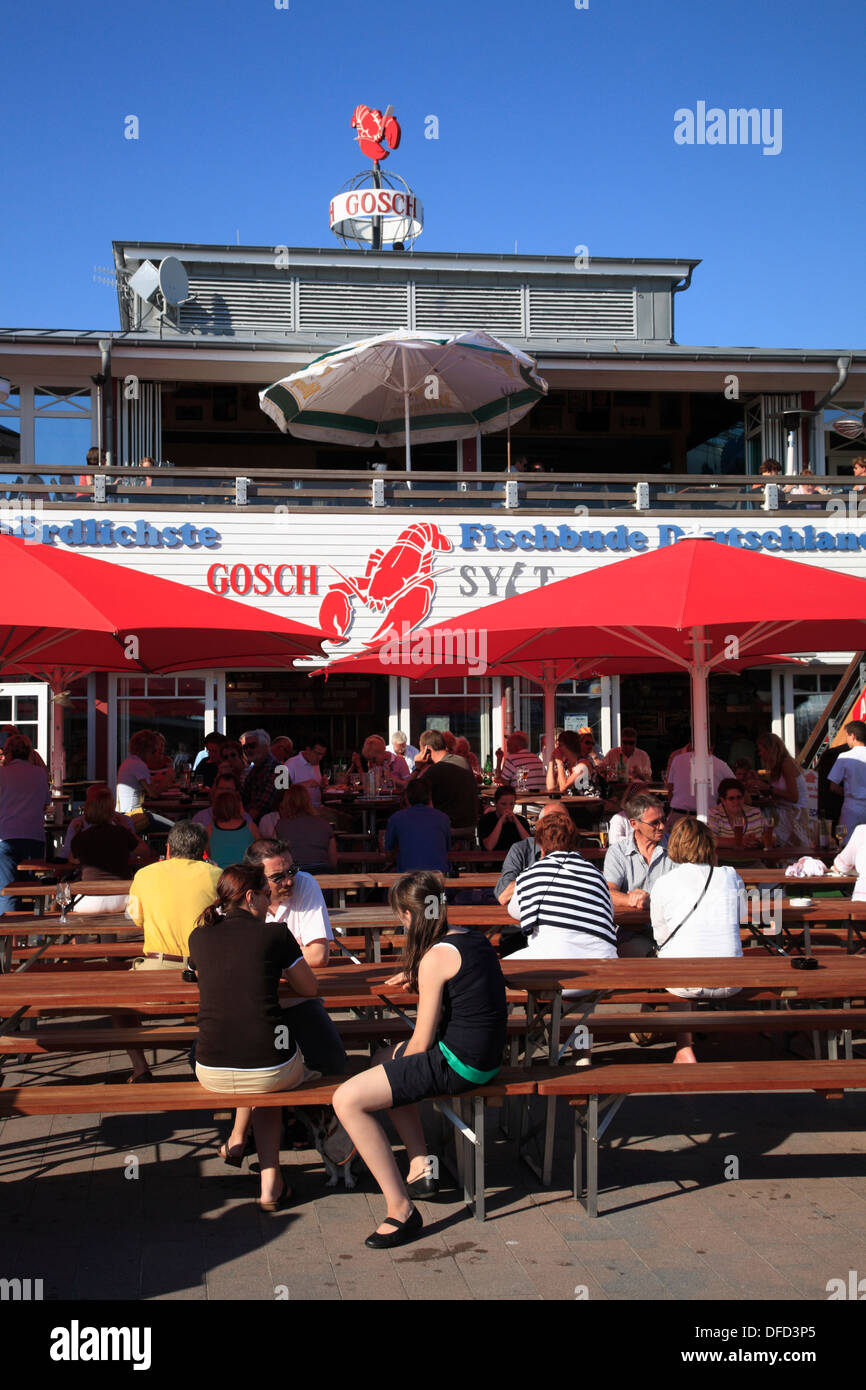 Fish Restaurant Gosch, List harbour, Sylt Island, Schleswig-Holstein ...