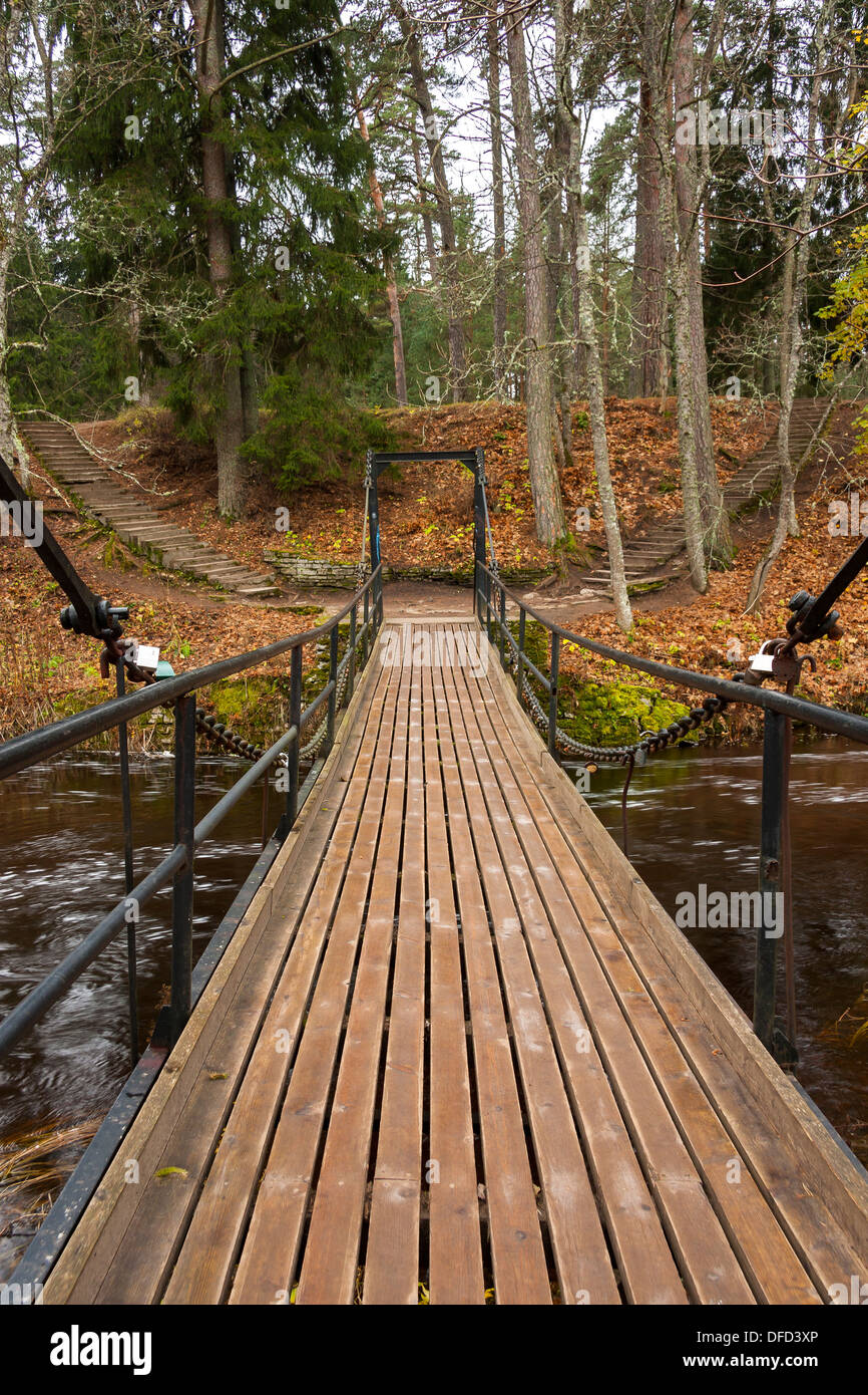 Bridge over river forest hi-res stock photography and images - Alamy