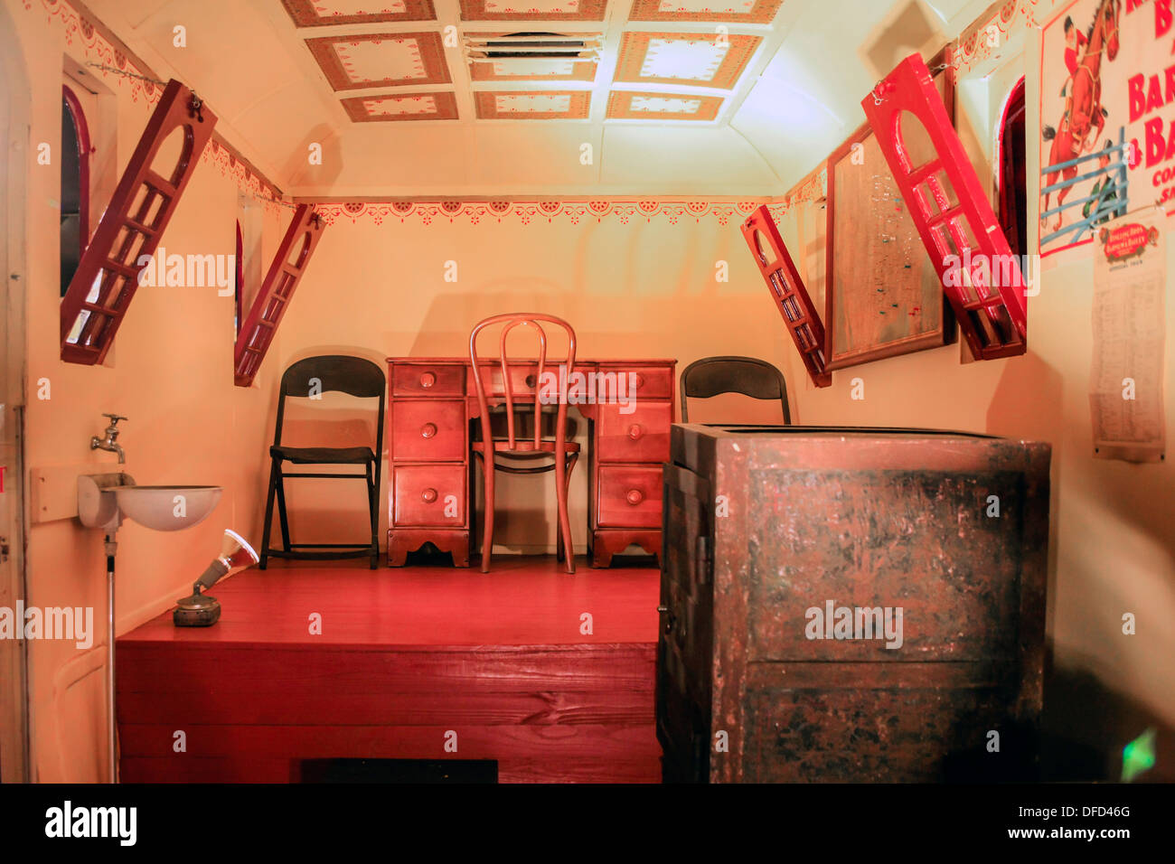 Barnum & Bailey Circus Ticket Office wagon displayed inside the ...
