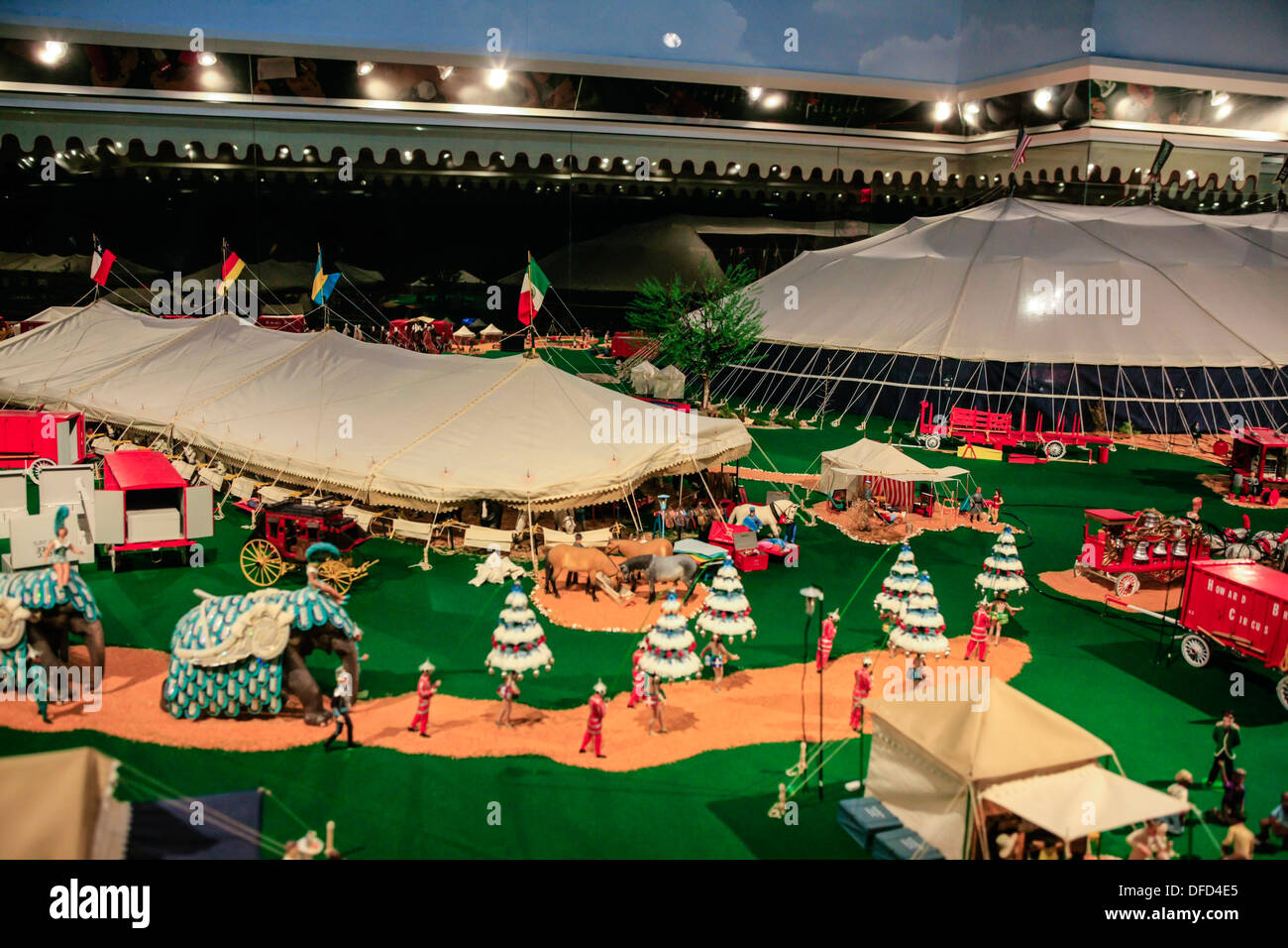 The Miniture Circus display at the Ringling Museum in Sarasota FL Stock ...