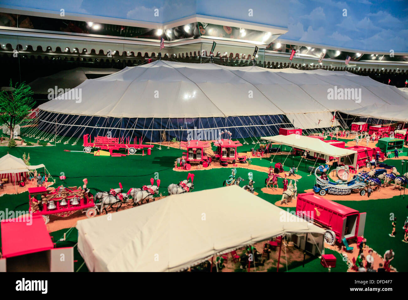 The Miniture Circus display at the Ringling Museum in Sarasota FL Stock ...