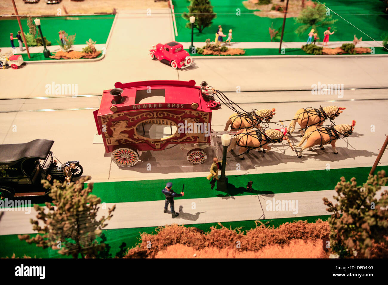 The Miniture Circus display at the Ringling Museum in Sarasota FL Stock ...