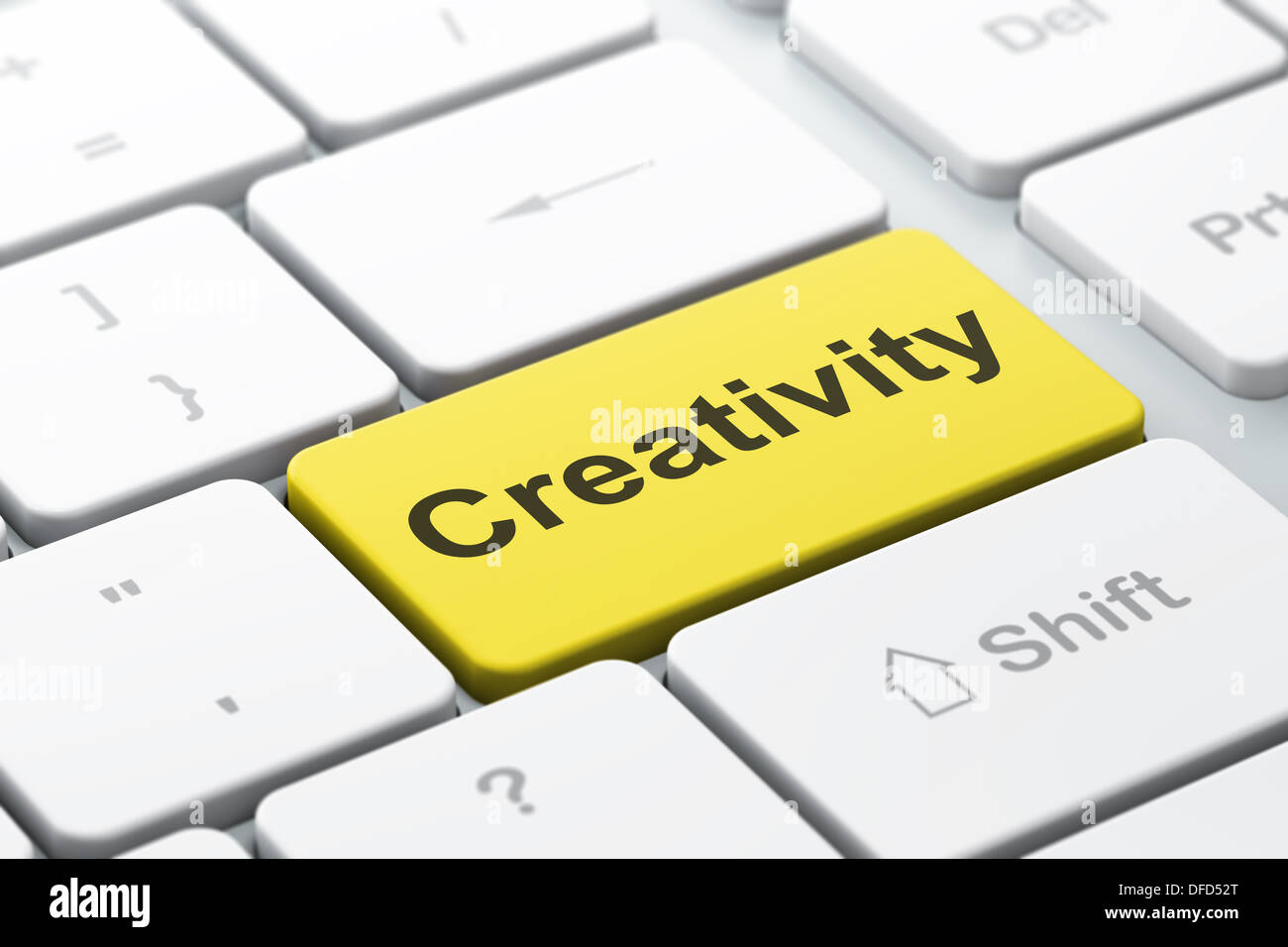 Marketing concept: computer keyboard with Creativity Stock Photo - Alamy