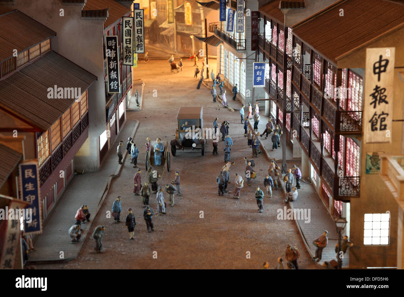 Miniature model of the old Shanghai, China Stock Photo - Alamy