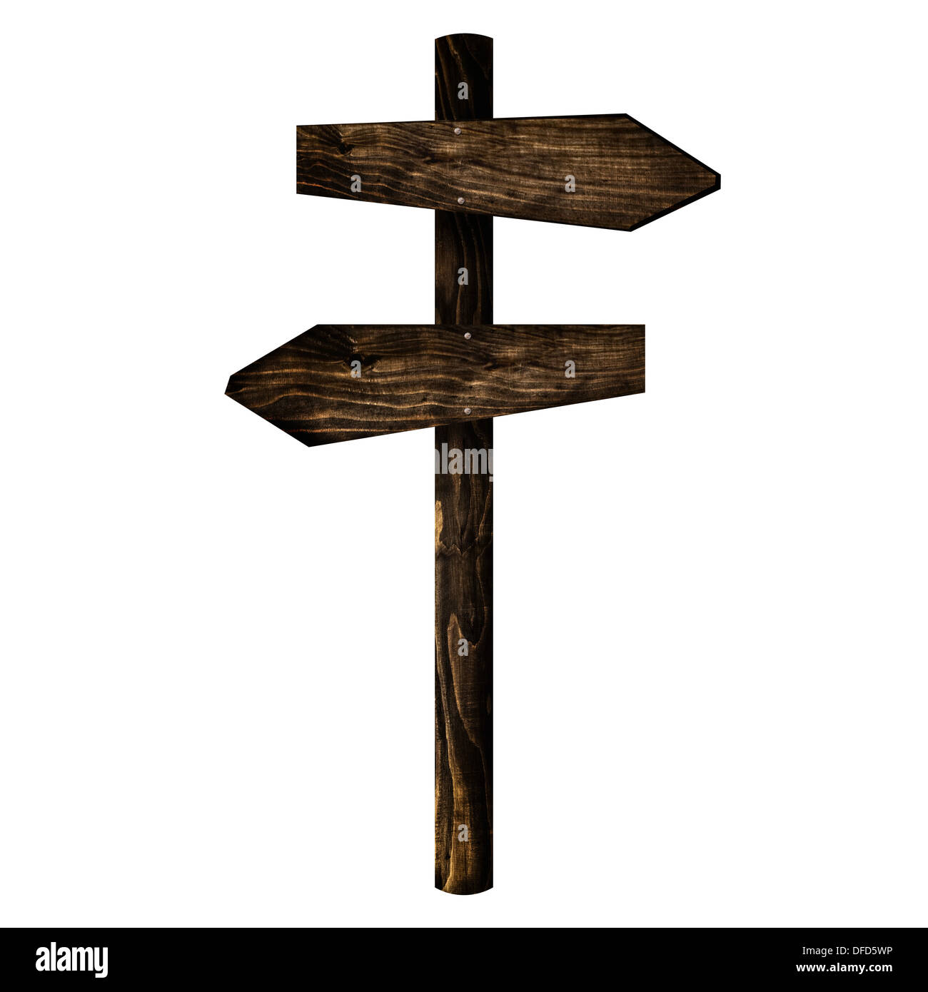 Old fashioned signpost Cut Out Stock Images & Pictures - Alamy