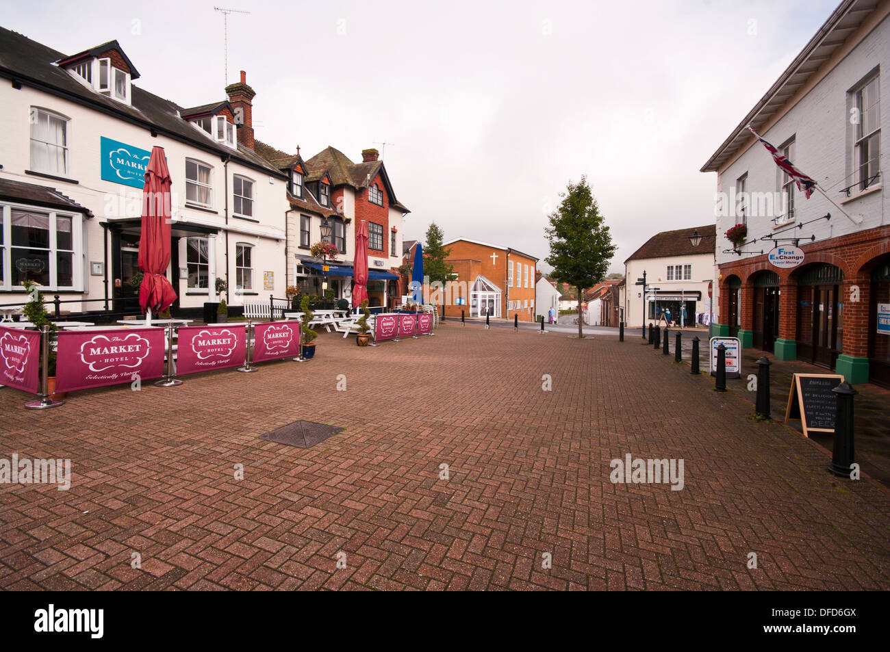 The market Square Alton Hampshire England UK Stock Photo - Alamy