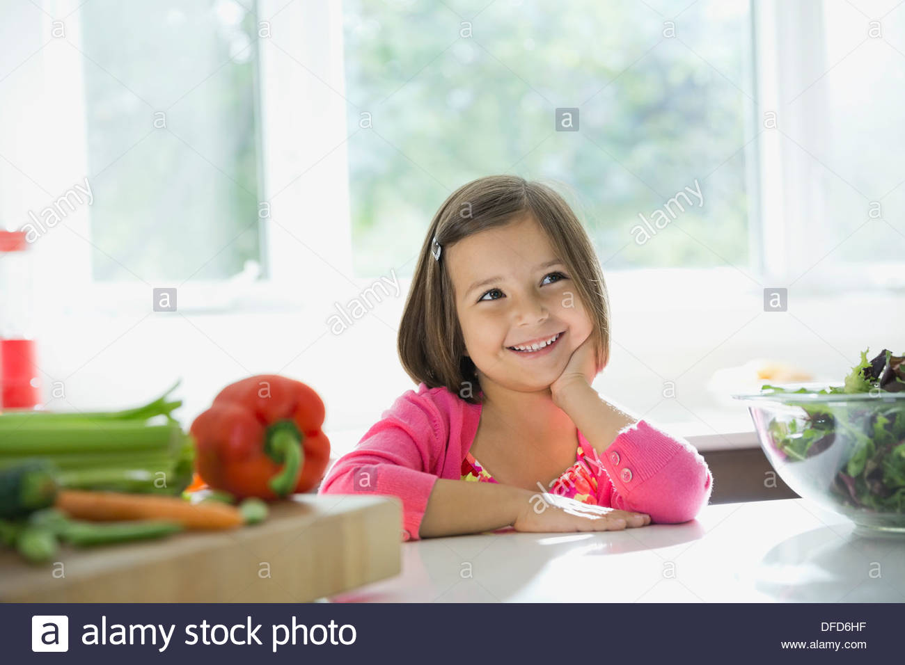Leaning on counter hi-res stock photography and images - Alamy