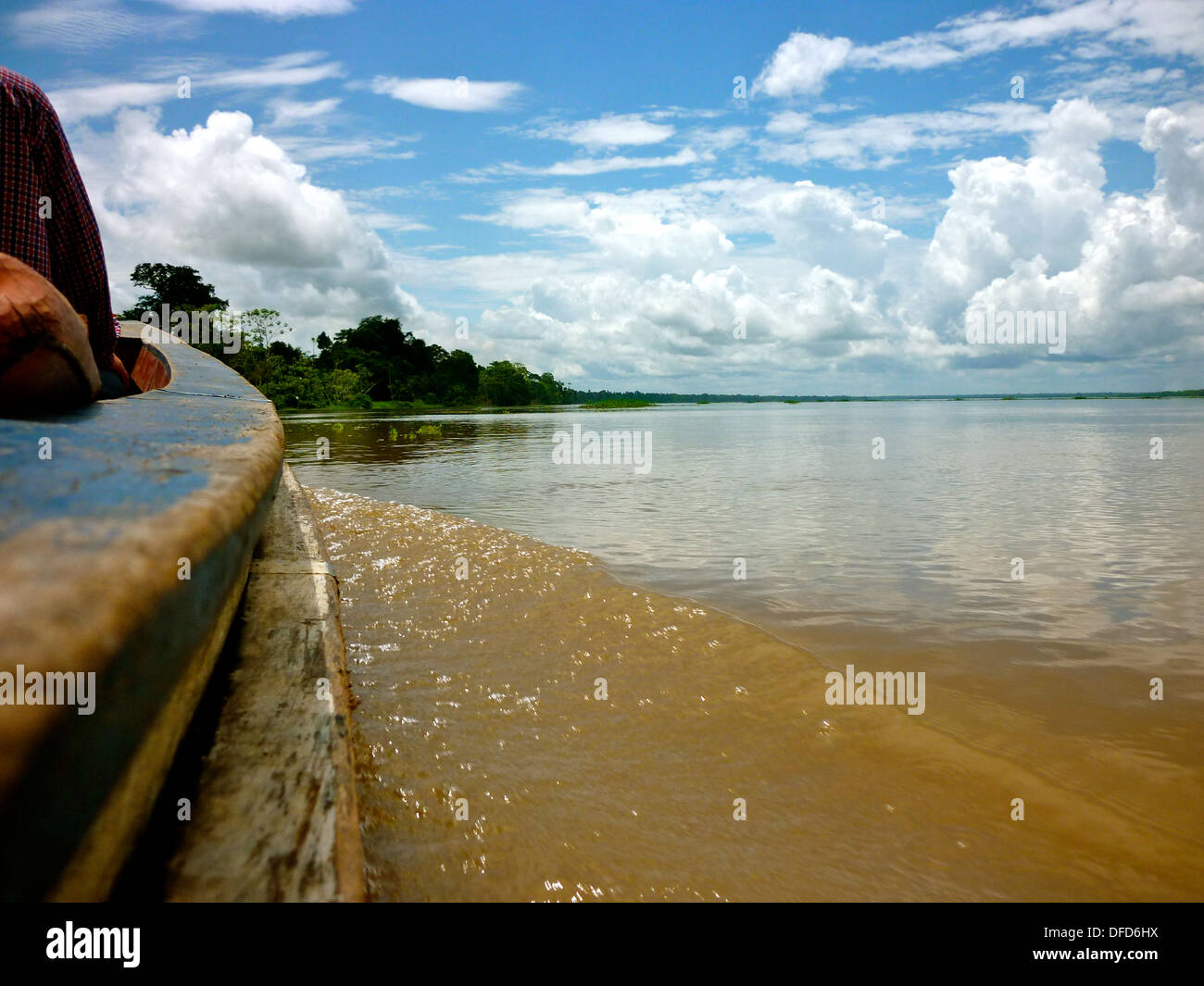 Sailing on the Amazon River. Iquitos, Peru Stock Photo - Alamy