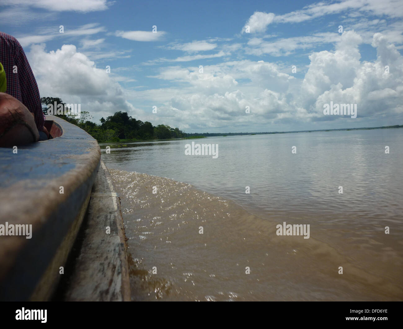 Sailing on the Amazon River. Iquitos, Peru Stock Photo - Alamy