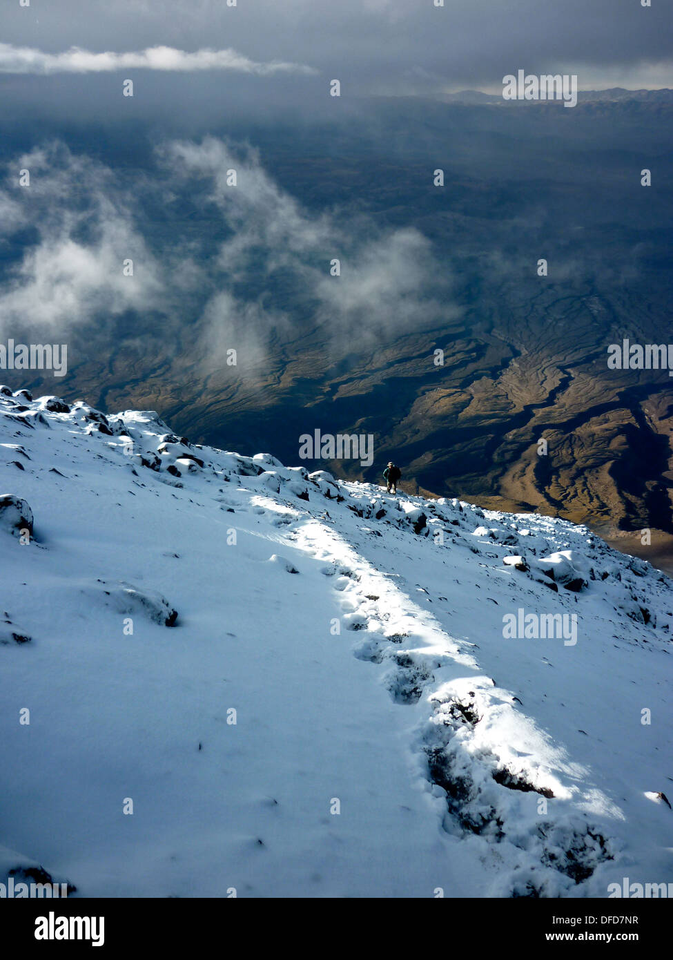 The steep, slopes of El Misti volcano, Arequipa, Peru Stock Photo - Alamy