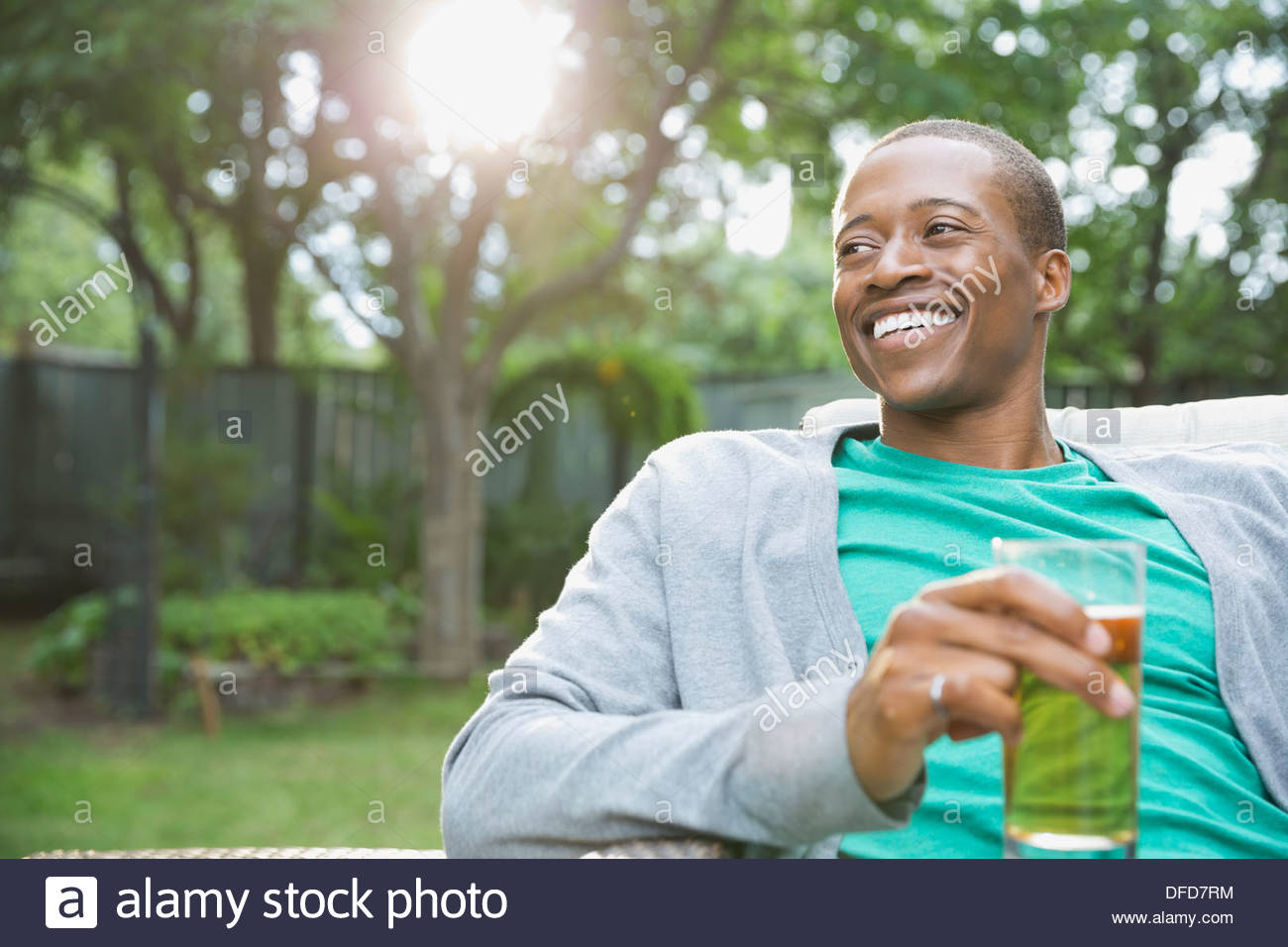 Relaxing with a smile hi-res stock photography and images - Alamy