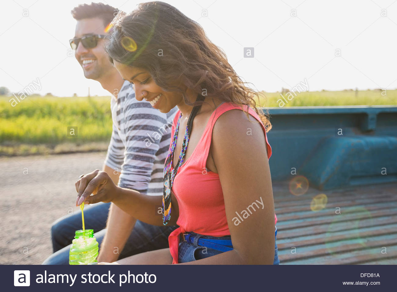 Happy in the back hi-res stock photography and images - Alamy