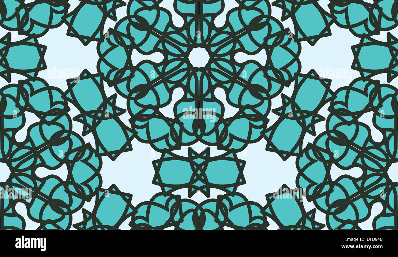 Blue stained glass seamless background vector Stock Photo - Alamy