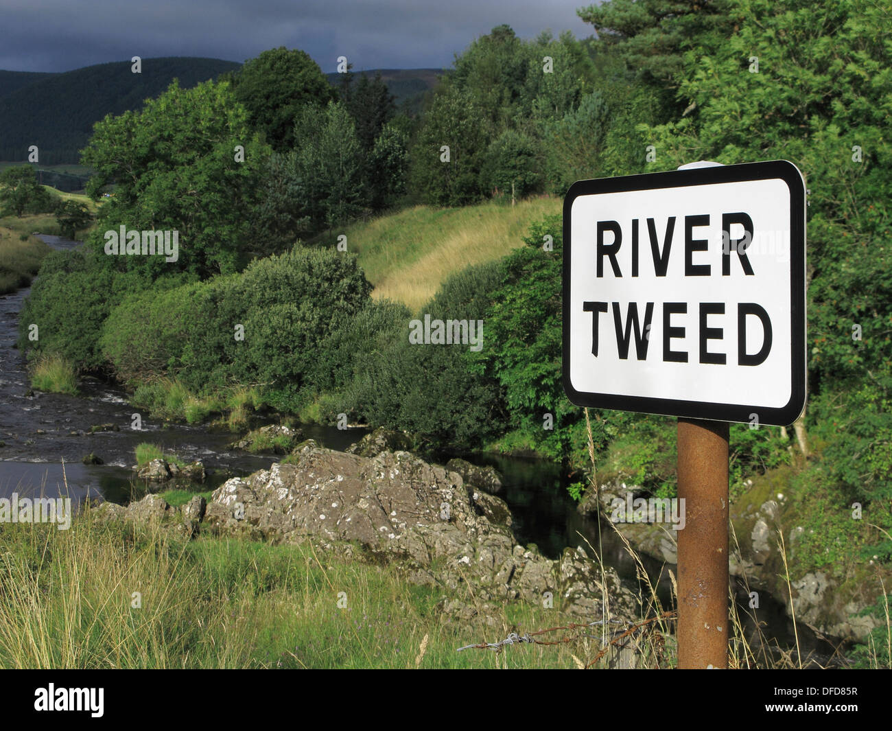 River Tweed, Tweedsmuir, Tweeddale, Borders, Scotland, UK Stock Photo ...