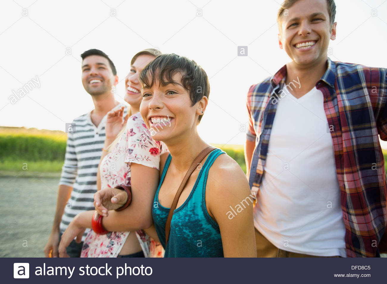 Group of friends laughing hi-res stock photography and images - Alamy