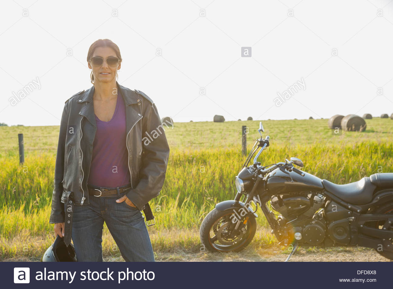 Biker portrait hi-res stock photography and images - Alamy