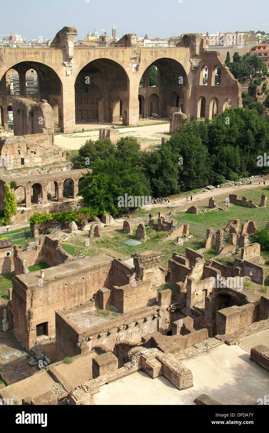 Basilica Maxentius Roman Forum Rome High Resolution Stock Photography ...