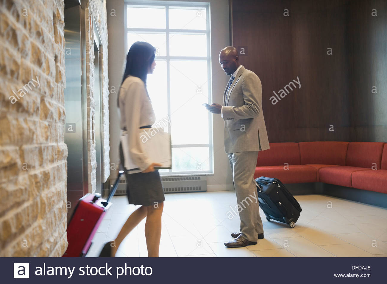 People Standing In Elevator
