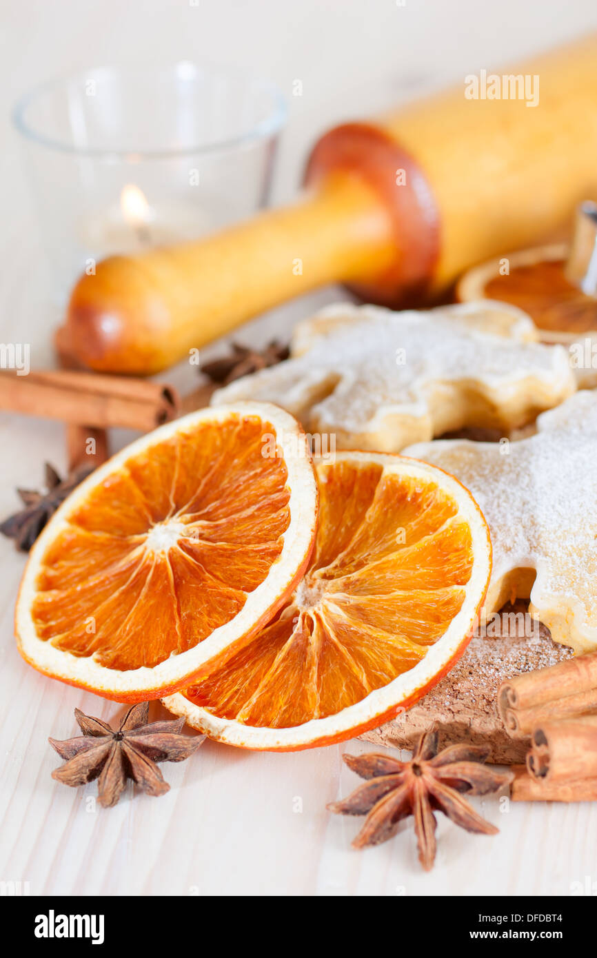 Christmas pastry. Cookie and spice Stock Photo - Alamy