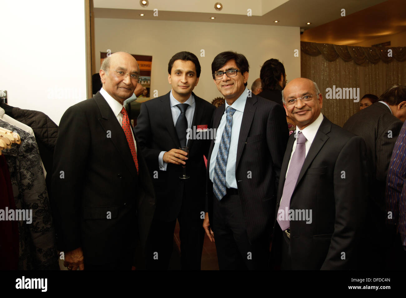 London, UK. 2nd October 2013. DIL 2013 Chairman Ameet Aggarwal (second ...