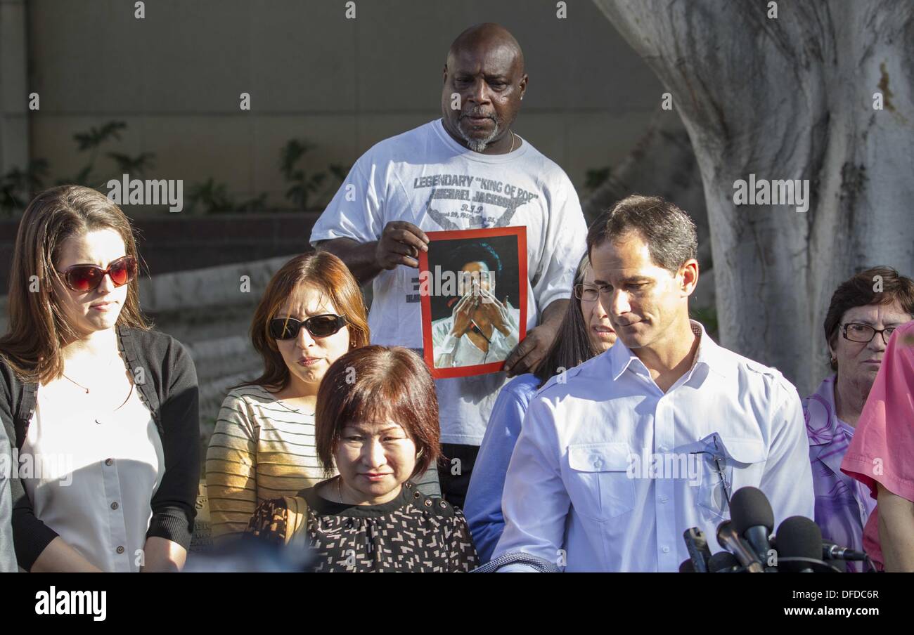 Los Angeles, California, USA. 2nd Oct, 2013. Vincent Woods, a Michael ...