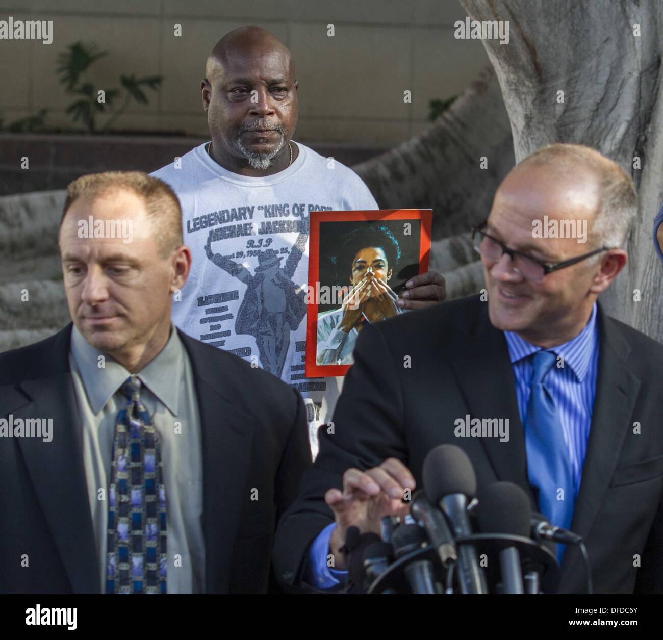 Los Angeles, California, USA. 2nd Oct, 2013. Vincent Woods, a Michael ...
