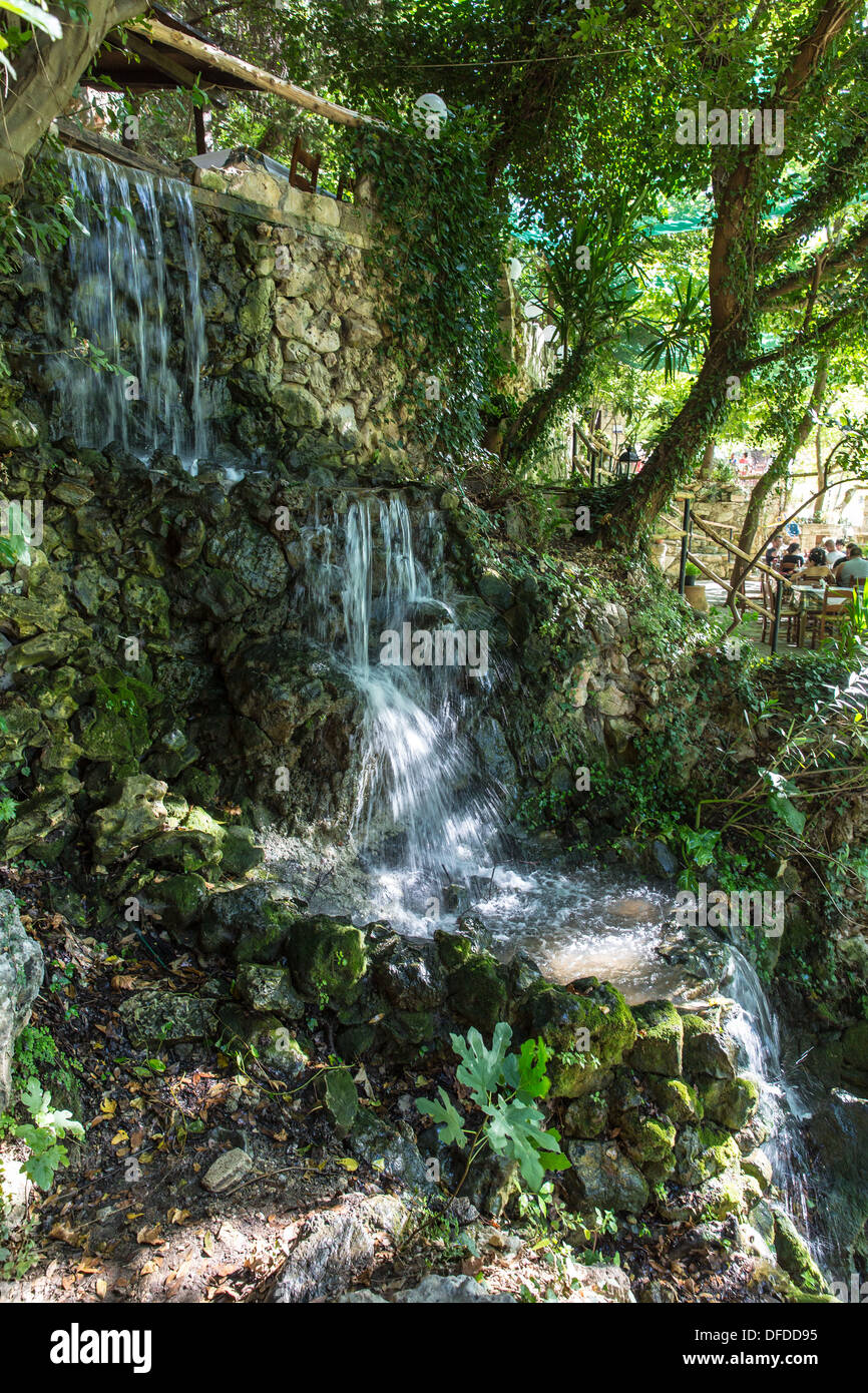 Waterfall in Small cretan village in Crete island, Greece See other ...