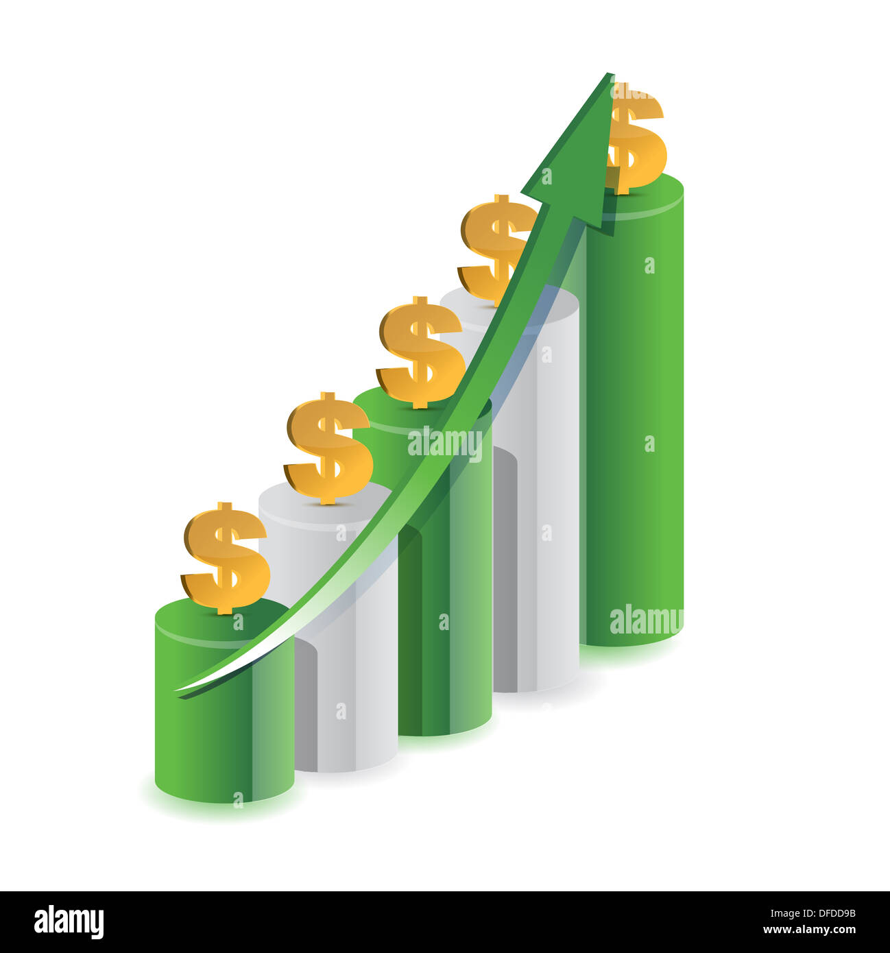 financial business diagram illustration Stock Photo - Alamy