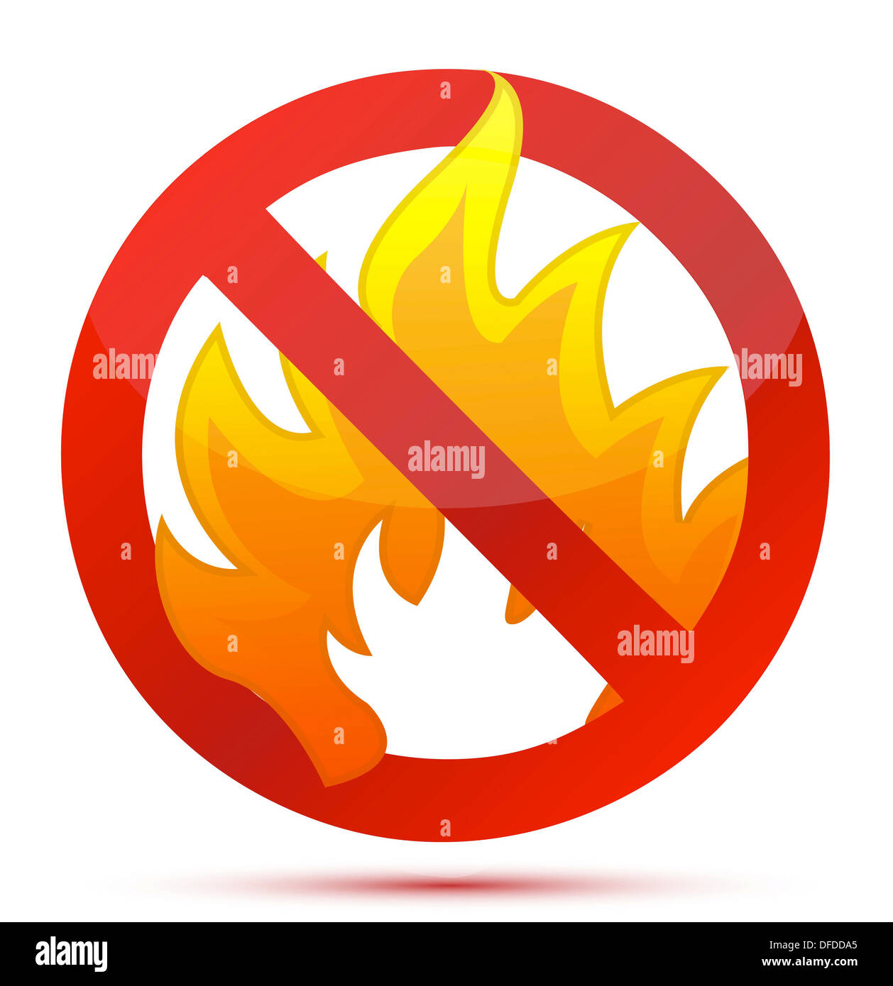 Forbidden Fire illustration design Stock Photo - Alamy