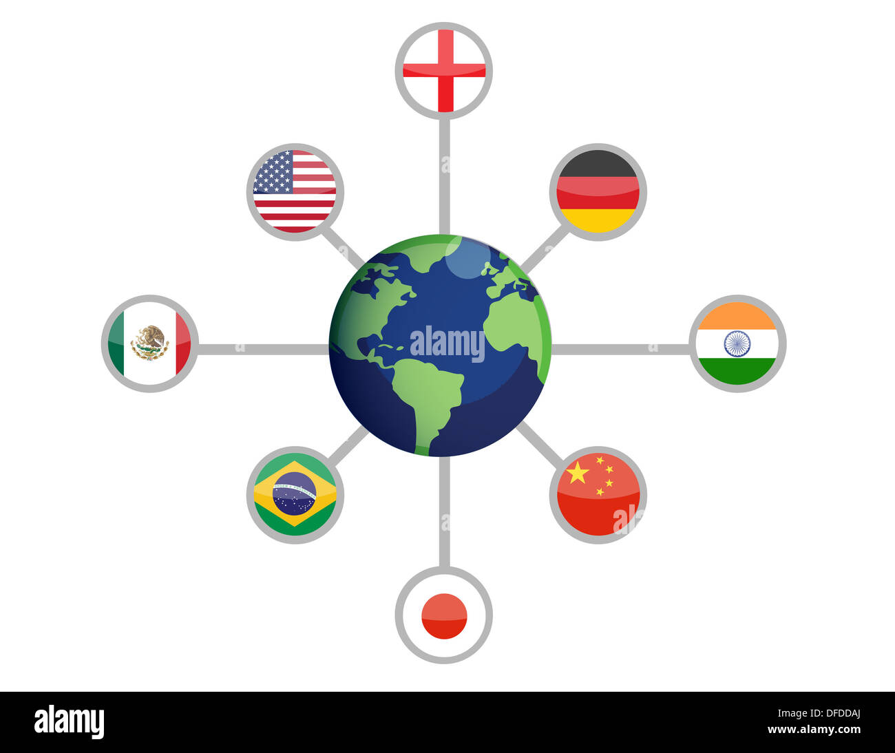 world network connections concept graph Stock Photo - Alamy