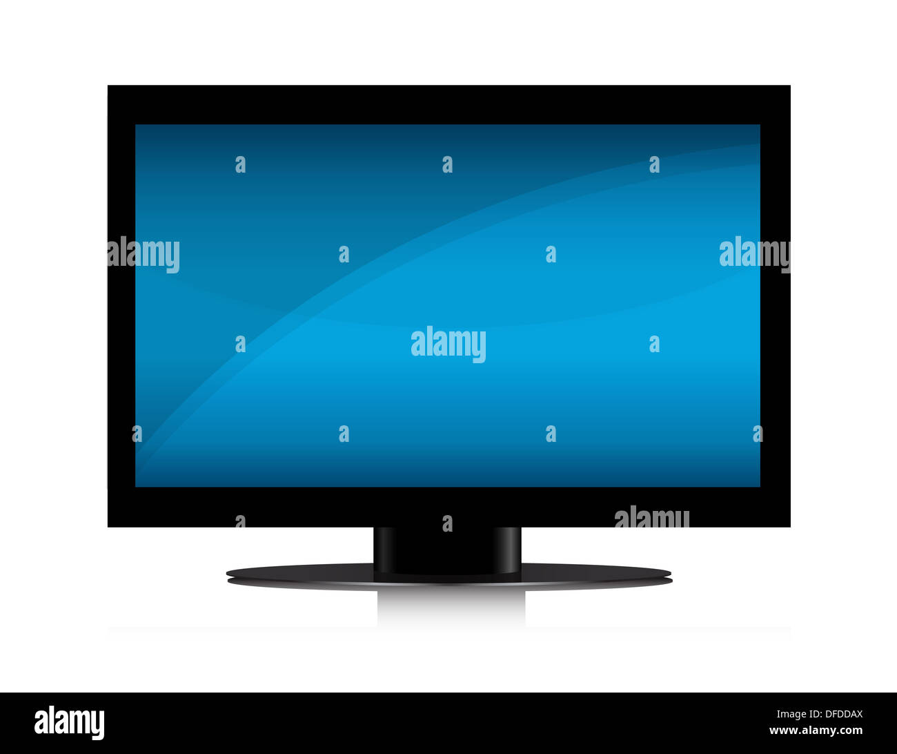 Modern Flat screen isolated over a white background Stock Photo - Alamy