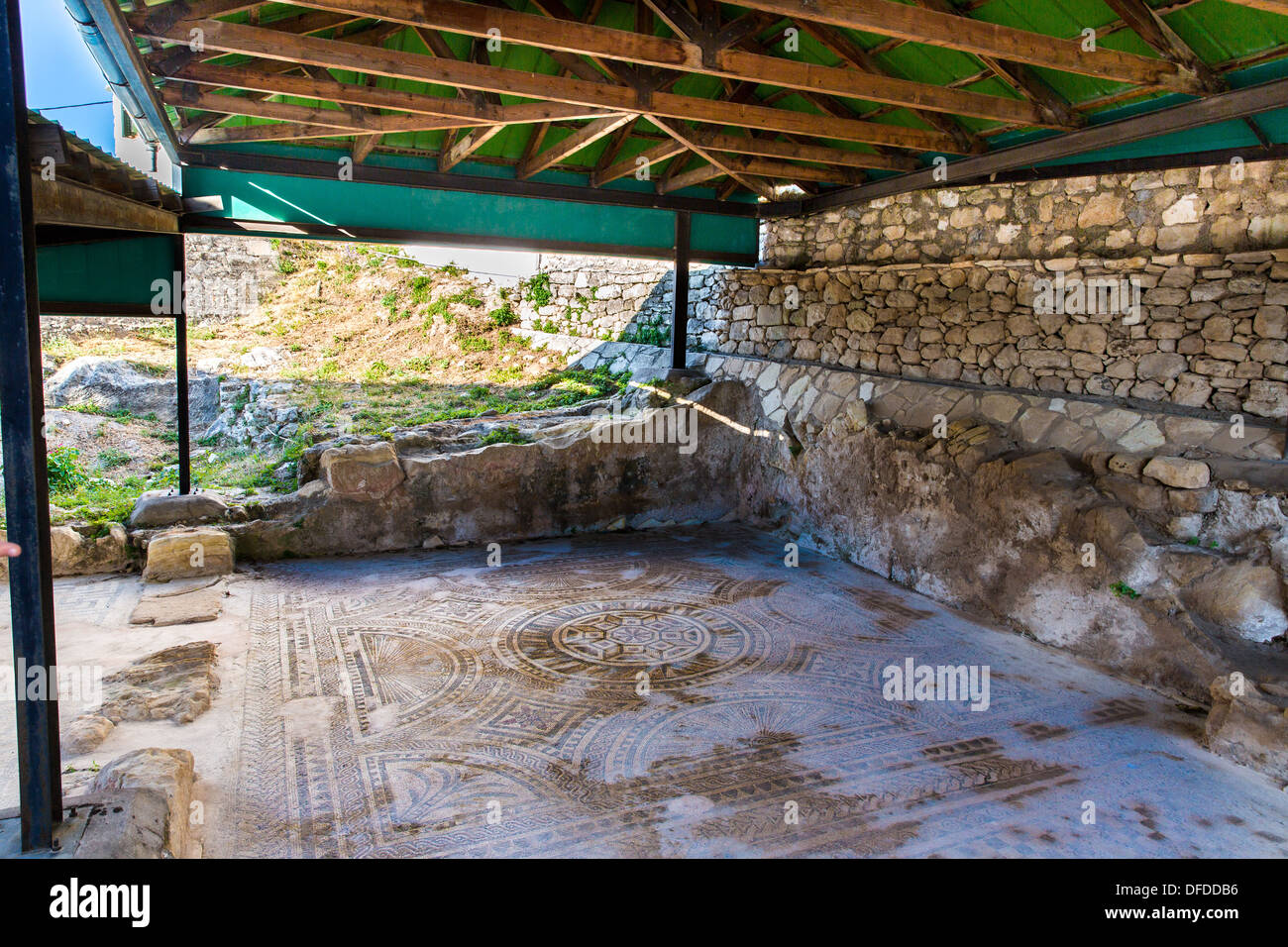 Gender of the Greek ornament and pattern.Small cretan village in Crete ...