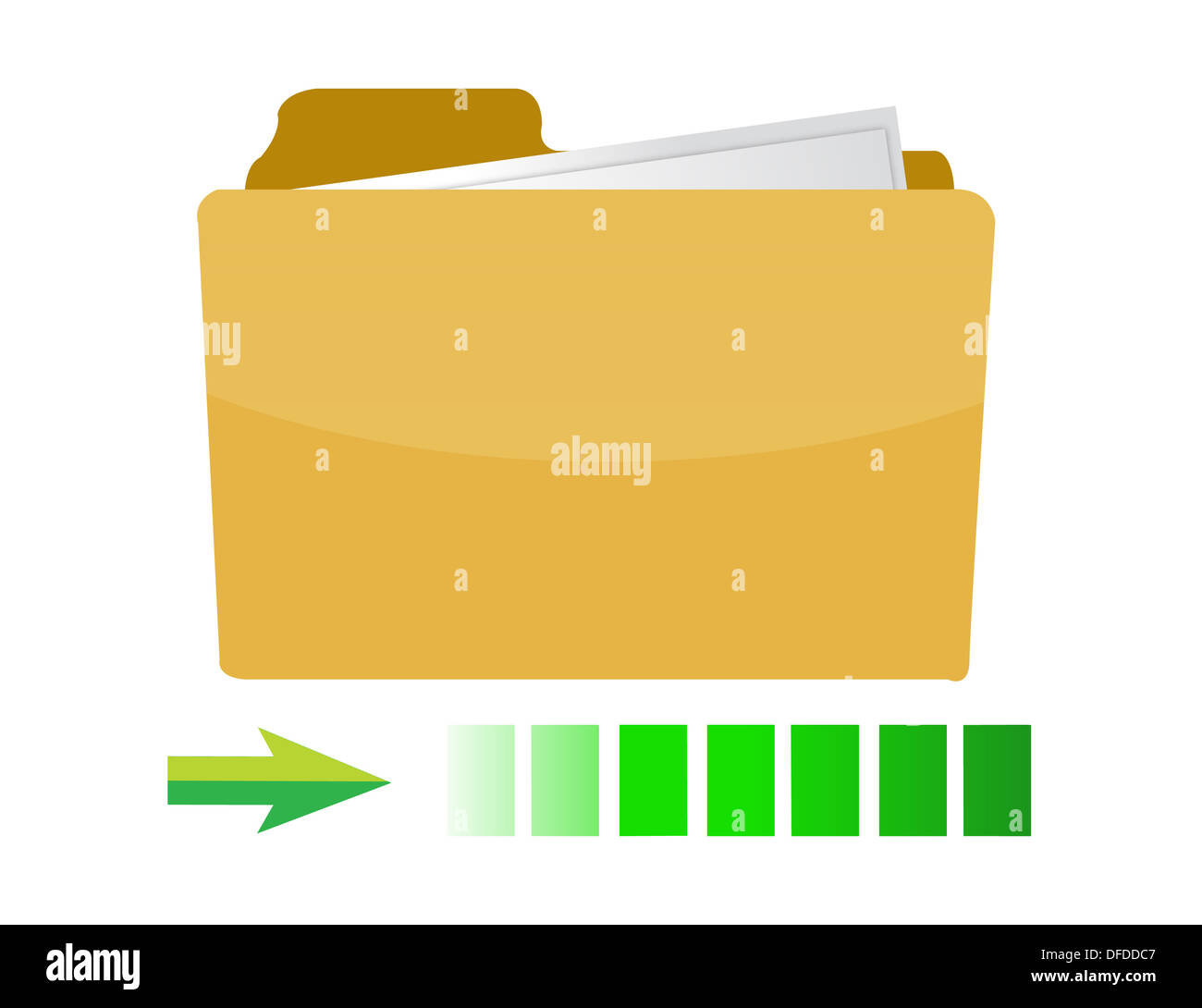 Transferring folder icon concept hi-res stock photography and images ...